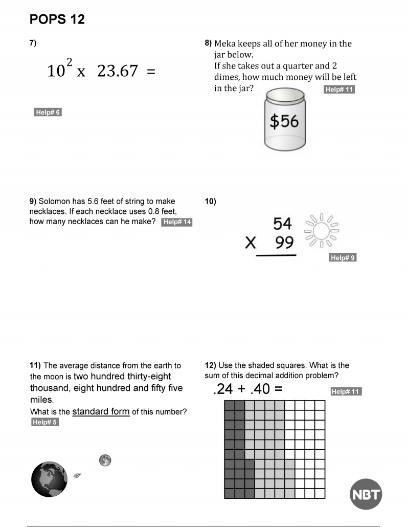 Grade 5 Workbook. Skill Level – Double Star (Average) – Summer Pops ...